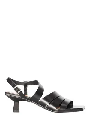 GANNI Xx Square-toe Sandals - Black