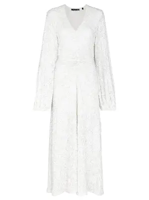 REMAIN BIRGER CHRISTENSEN Sirin Sequinned V-Neck Dress