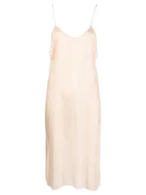 FORTE_FORTE Open-back Slip Dress - Neutrals