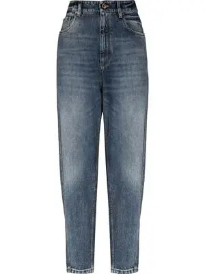 BRUNELLO CUCINELLI Brunello Cucinelli Mid-Rise Tapered Jeans