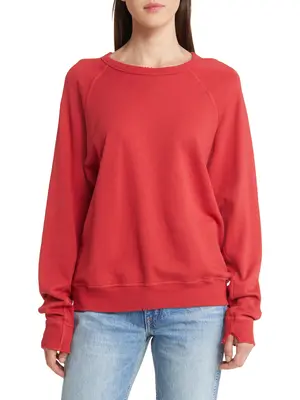 The Great. THE GREAT. College French Terry Sweatshirt Gemstone