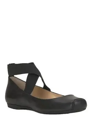 Jessica Simpson Mandalaye Leather Flat - Black/black