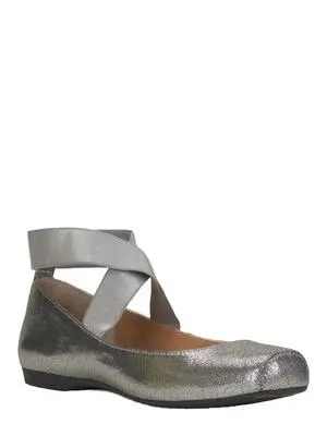 Jessica Simpson Jessica Simpson Mandalaye Leather Flat Pewter