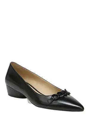 Naturalizer Becca Pointed Toe Pumps - Black Leather