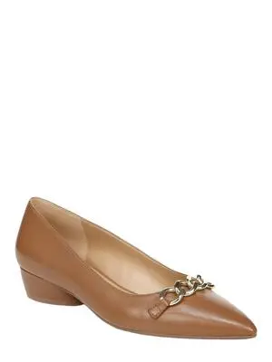Naturalizer Becca Pointed Toe Pumps - English Tea Brown Leather