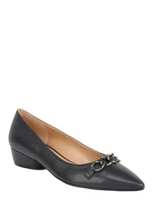 Naturalizer Becca Pointed Toe Pumps - Navy Blue Leather
