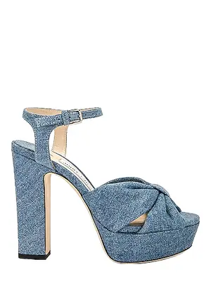 JIMMY CHOO Jimmy Choo Heloise 120 Platform Denim