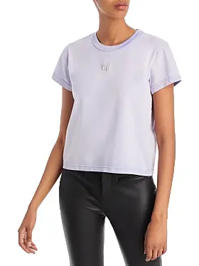 Alexander Wang Essential Cotton Logo Tee Easter Egg