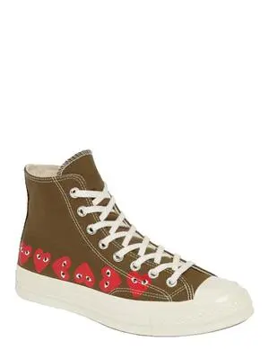 Comme Des Garçons X Converse Chuck Taylor All Star High Top Sneakers - Khaki