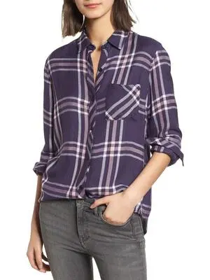 Rails Rails Hunter Plaid Shirt Navy Petal Pink