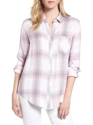 Rails Rails Hunter Plaid Shirt White/ Peony