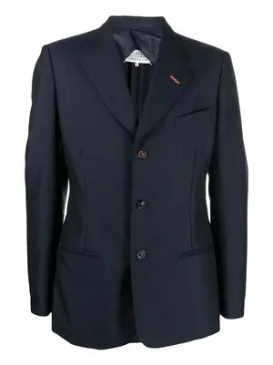 MAISON MARGIELA Single-breasted Tailored Blazer - Blue