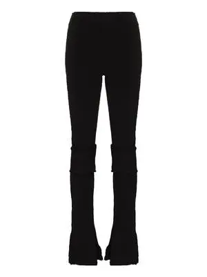 TALIA BYRE Warm Up Knitted Trousers - Black