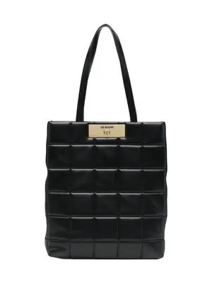 Moschino Quilted Shoulder Bag - Black