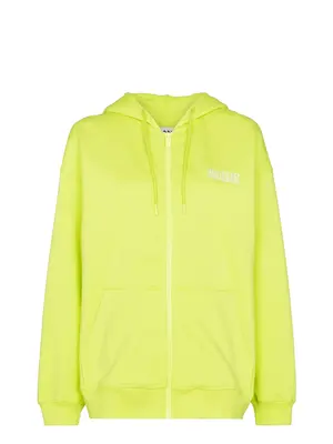 GANNI Software Isoli Zipped Hoodie - Green