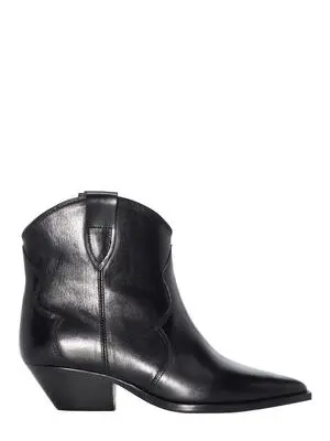 Isabel Marant Étoile Polished Finish Pointed-toe Boots - Black