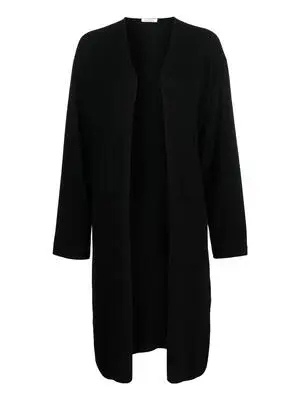 Malo Draped Cashmere Cardigan - Black