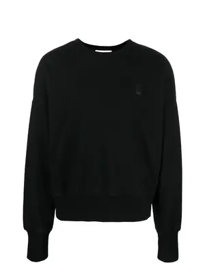 Alexander McQueen Logo-patch Wool Sweatshirt - Black