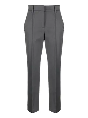 BRUNELLO CUCINELLI Brunello Cucinelli Pleated Cropped Trousers