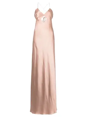 Michelle Mason Cut-out Detail Gown - Pink