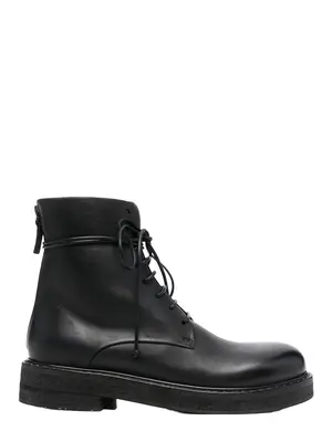 Marsèll Parruca Leather Combat Boots - Black