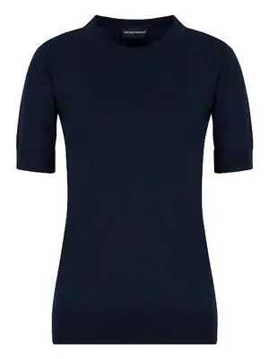Emporio Armani Short-sleeved Jumper - Blue / Navy