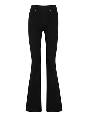 Spanx Flared Leg Stretch-denim Jeans - Black