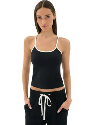Splits59 Airweight Tank Top - Black/white