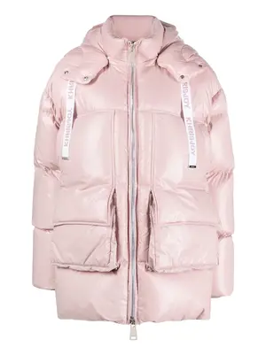 Khrisjoy Iconic Logo-print Padded Jacket - Pink