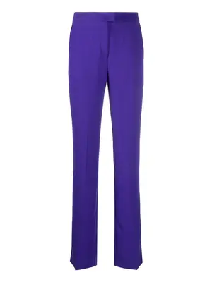 Andamane Tailored Straight-leg Trousers - Purple
