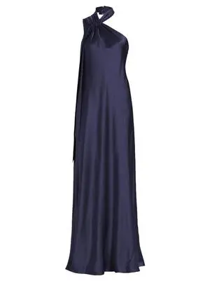 Galvan Ushuaia Satin Tieneck Gown - Midnight