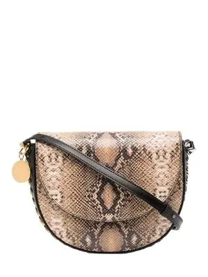 Stella McCartney Frayme Foldover-top Shoulder Bag - Brown