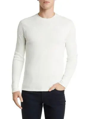 Vince Thermal Long Sleeve T-shirt - Off White