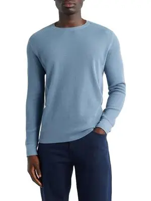 Vince Thermal Long Sleeve T-shirt - Parlor Blue