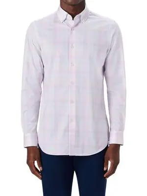 BUGATCHI Ooohcotton® Plaid Button-up Shirt