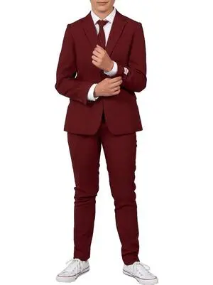 Opposuits Blazing Burgundy Two-piece Suit & Tie - Red
