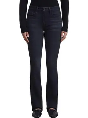 Lafayette 148 New York Mercer Kick Flare Jeans - Washed Onyx