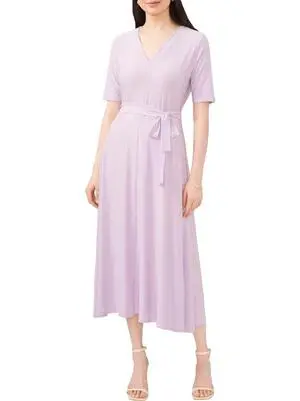 Chaus Tie Belt Midi Dress - Iris Allure