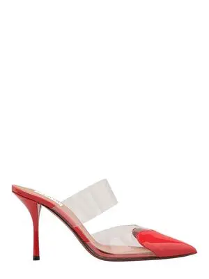 Alaïa ALAIA Coeur Clear Cap-Toe Mules Laque