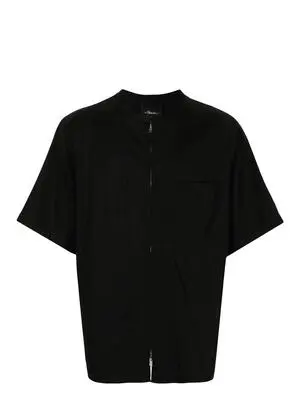 3.1 Phillip Lim Zipped Baseball Shirt - Black