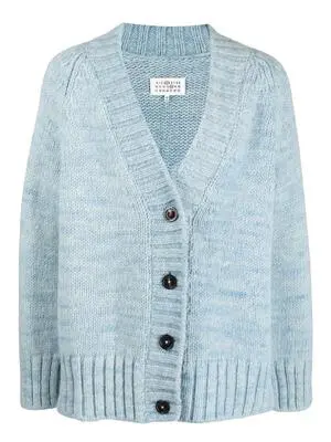 MAISON MARGIELA Maison Margiela Botanical Dye V-Neck Cardigan