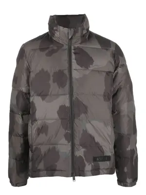 Aspesi Camouflage-print Padded Jacket - Grey