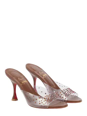 CHRISTIAN LOUBOUTIN Nudes Degramule Embellished Mules - Brown