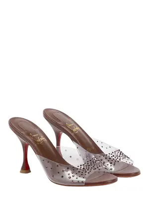 CHRISTIAN LOUBOUTIN Nudes Degramule Embellished Mules - Brown