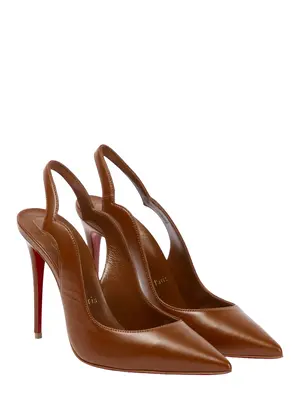 CHRISTIAN LOUBOUTIN Nudes Hot Chick Leather Pumps - Brown