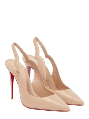 CHRISTIAN LOUBOUTIN Nudes Hot Chick Leather Pumps - Neutrals