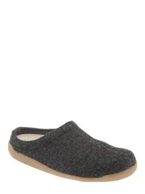 SANITA Sanita Lodge Wool Felt Slipper Charcoal