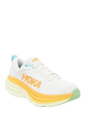 HOKA HOKA Bondi 8 Running Sneakers Blanc De Blanc/solar Flare