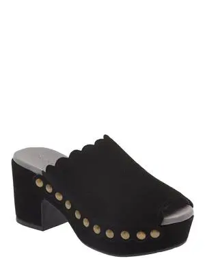 CHOCOLAT BLU Chocolat Blu Genessis Platform Clog Black Suede