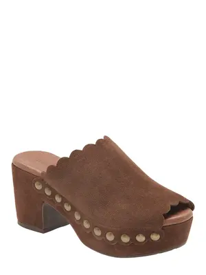 CHOCOLAT BLU Chocolat Blu Genessis Platform Clog Chocolate Suede